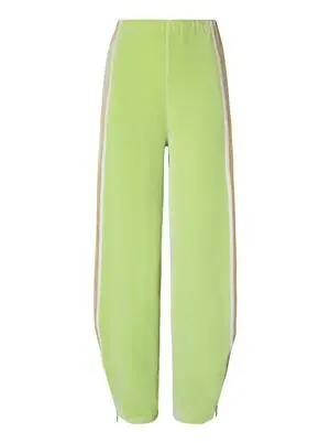 Tory Burch Velour Sweatpant Bright Green