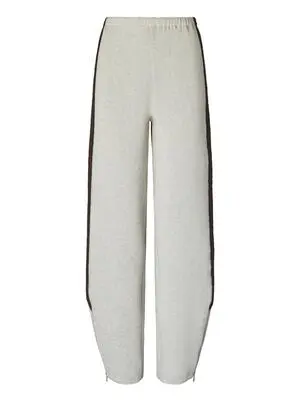 Tory Burch Japanese Jersey Sweatpant - Ivory/mocha