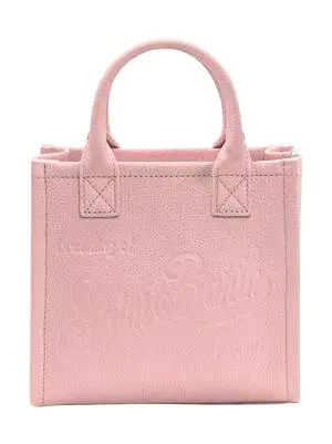 MC2 SAINT BARTH Mini Vanity Leather Tote Bag Pink