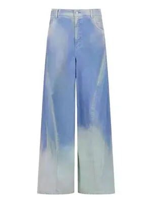 Marni Dyed Wide-leg Jeans - Blue