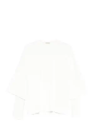 THE MANNEI Flared-sleeve Top - White