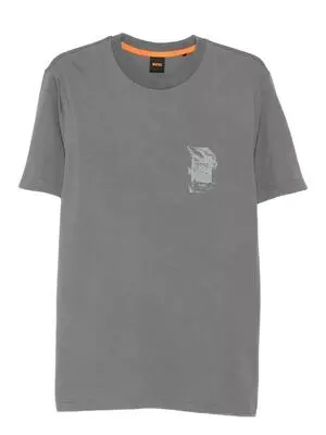 BOSS Graphic-print T-shirt Grey