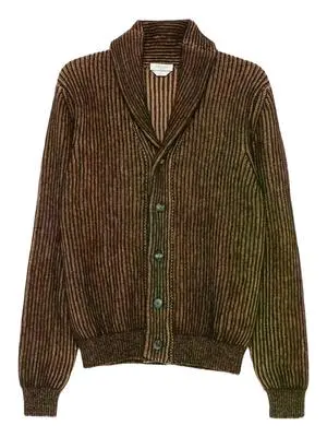 Jacob Cohen Striped Shawl-collar Cardigan - Brown