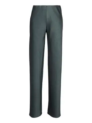 Vince High-rise Straight Satin Pants - Green
