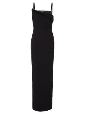 Roland Mouret Embellished Crêpe Gown - Black