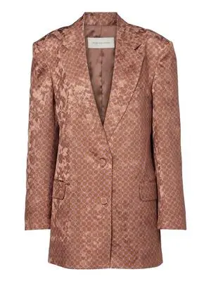 Dries Van Noten Printed Blazer - Brown