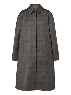 THE ROW Palomar Reversible Wool And Silk Coat - Black
