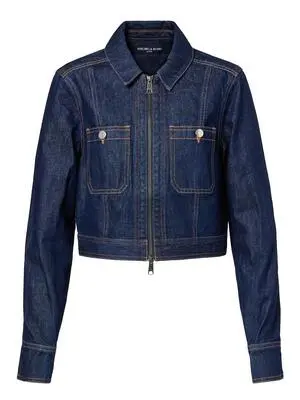 VERONICA BEARD Patty Cropped Denim Jacket