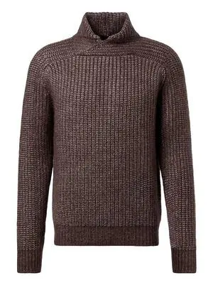 Zegna Cashmere And Silk Sweater - Brown