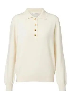 BLAZÉ MILANO Highland Wool And Cashmere Polo Sweater