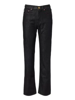 BLAZÉ MILANO Paso High-rise Straight Jeans - Black