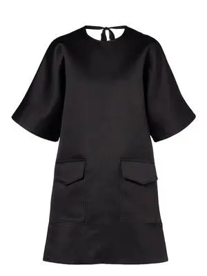 GANNI Open-back Minidress - Black