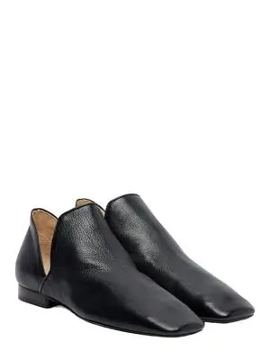 LEMAIRE D'orsay Leather Ankle Boots - Black