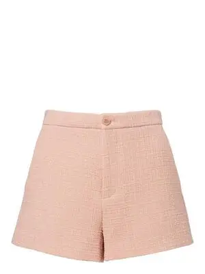 Gucci High-rise Wool-blend Tweed Shorts - Pink
