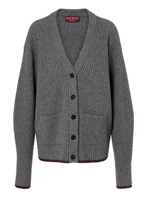 Gucci Wool Cardigan - Grey