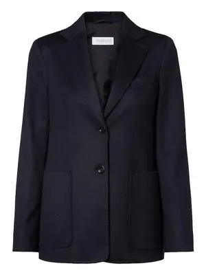 Max Mara Belluno Camel Hair Blazer - Blue