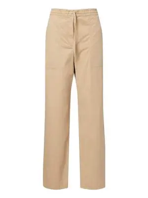 THE ROW Mende Cotton And Cashmere Wide-leg Pants - Beige
