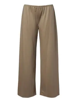 THE ROW Gala Virgin Wool Wide-leg Pants - Beige