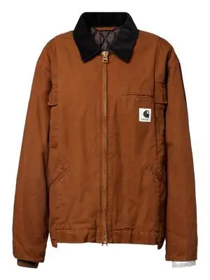 Sacai X Carhartt Canvas Puffer Jacket - Brown