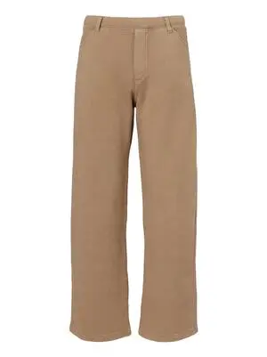 NILI LOTAN Tribeca Cotton Jersey Sweatpants - Brown