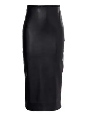 Norma Kamali High-rise Midi Skirt - Black