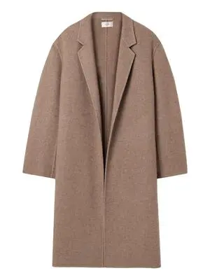 THE ROW Fedra Cashmere And Cotton-Blend Coat Brown