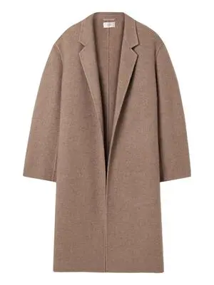 THE ROW Fedra Cashmere And Cotton-Blend Coat Taupe