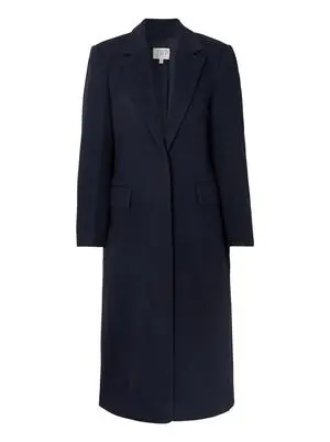TWP Mattie Wool-blend Twill Coat - Blue