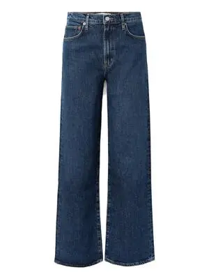 AGOLDE Harper Mid-rise Wide-leg Jeans - Blue