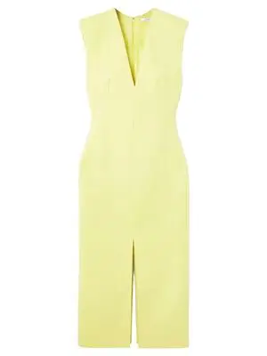 Givenchy Wool-Blend Midi Dress Bright Yellow