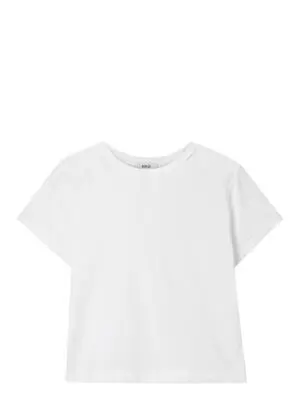 AGOLDE Adine Cropped Organic Cotton-Jersey T-Shirt