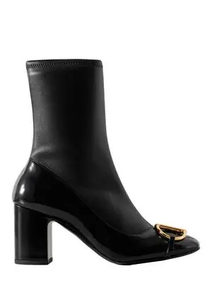 Gucci Horsebit-detailed Paneled Ankle Boots - Black