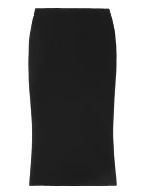 Givenchy Wool-blend Crepe Midi Skirt - Black