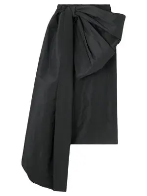 Givenchy Bow-embellished Taffeta Midi Skirt - Black