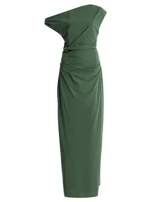 SIR. Sol Ruched Maxi Dress - Green