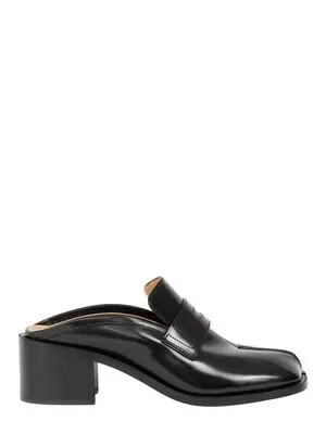MAISON MARGIELA Tabi City Leather Loafer Mules - Black