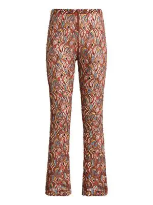 Etro Embroidered Lace Straight-leg Pants - Multi