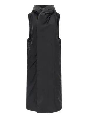Rick Owens Long Down Vest - Black