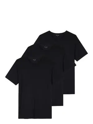 Paul Smith Modal Lounge T-shirts Three Pack - Black