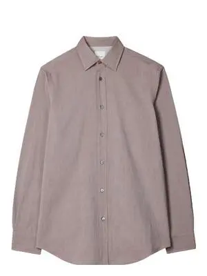 Paul Smith Tailored-fit Light Chambray Shirt - Brown