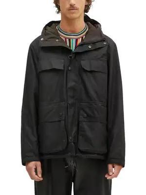 Barbour Hooded Pocket Jacket - Black