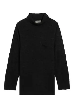YOHJI YAMAMOTO POUR HOMME Turtle Neck Long-sleeve Shirt - Black