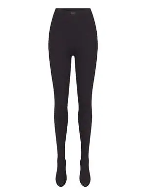 NIKESKIMS Matte Footsie Grip Legging 'obsidian - Black