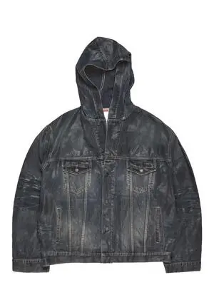 Acne Studios Hooded Denim Jacket - Black