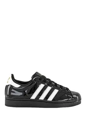Adidas Superstar Ii Patent-leather Trainers - Black White Patent