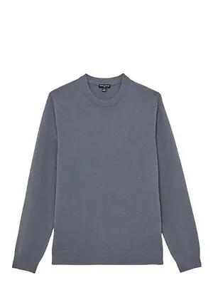 REISS X Atelier Monarch Crewneck Cashmere Jumper - Powder Blue