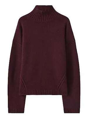 JOSEPH Cashmere High-neck Jumper - Maraschino