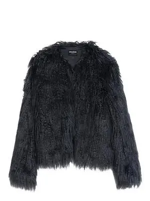 Zadig&Voltaire Freddie Single-breasted Faux-fur Coat - Anthracite