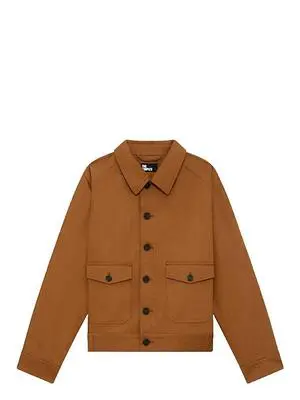 The Kooples Flap-pocket Cotton Jacket - Camel
