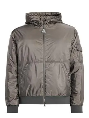 Moncler Poiliot Hooded Nylon Down Jacket - Medium Grey